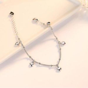 Jewelry | New 925 Sterling Silver Simple Heart Bracelet | Poshmark